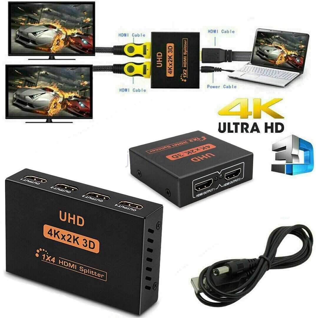 HDMI BOX 1*4 HDMI Splitter 1 In 4 Out 4K 3D 4 Way HDMI Signal ...