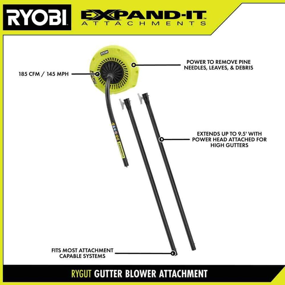 RYOBI Expand-It Gutter Blower Attachment | eBay
