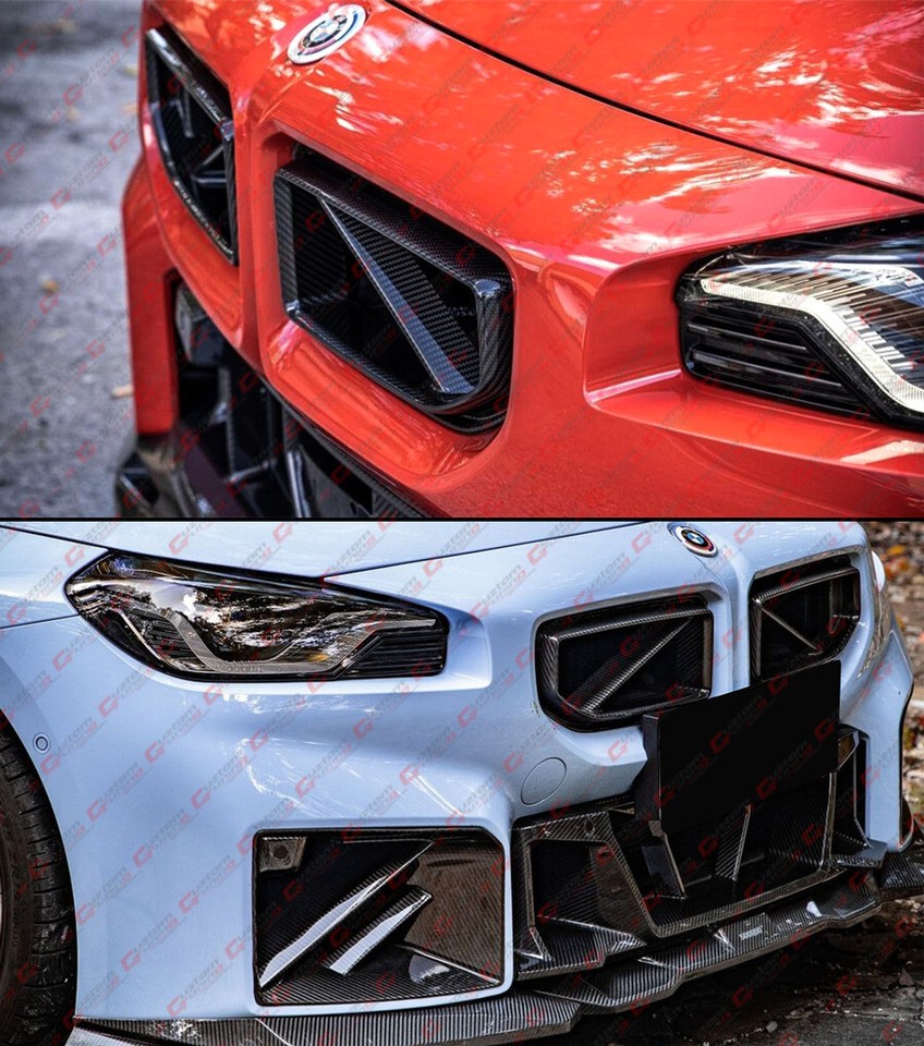 FOR 2023-26 BMW G87 M2 SQ STYLE DRY CARBON FIBER FRONT NOSE KIDNEY ...