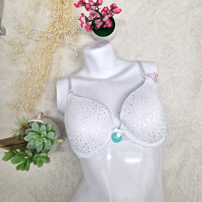Women Push up Bra Ladies Full Cup Wired Padded Bra Debanhams 34C White ...