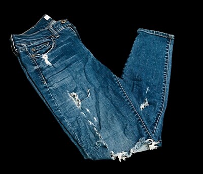Pistola blue denim DISTRESSED blue jeans Size 26 | eBay