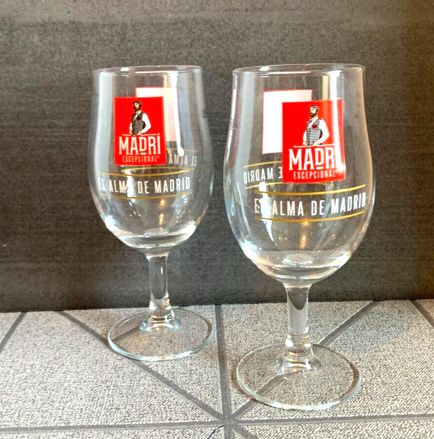 Madri Half Pint Glasses x 2 Brand New | eBay UK