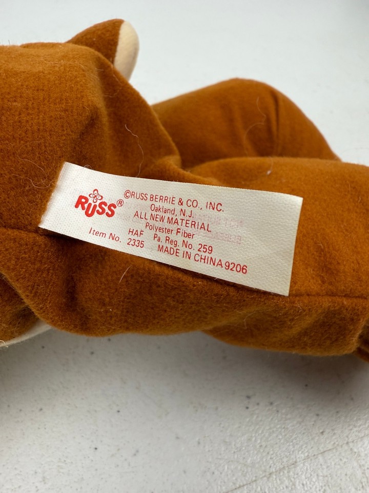 Vintage Russ Berrie Troll Doll Reindeer Costume Green Hair Blue Eyes 14 ...