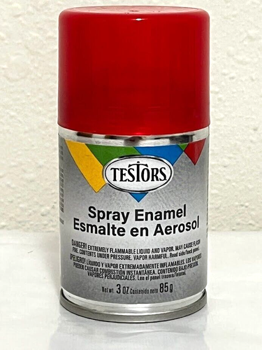 Testors Spray Paint ~ Red 1203T Gloss Enamel 3oz Rust-Oleum Hobby ...