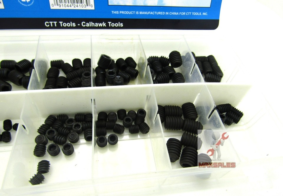 150pc HEX HEAD Screws Assortment Allen Head Socket Hex Set Grub Screw ...