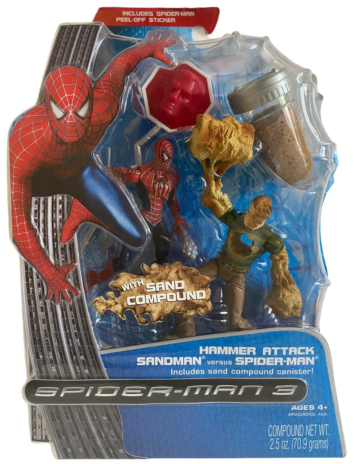Spider-man 3 Hammer Attack Sandman VS Spiderman Action Figure Hasbro ...