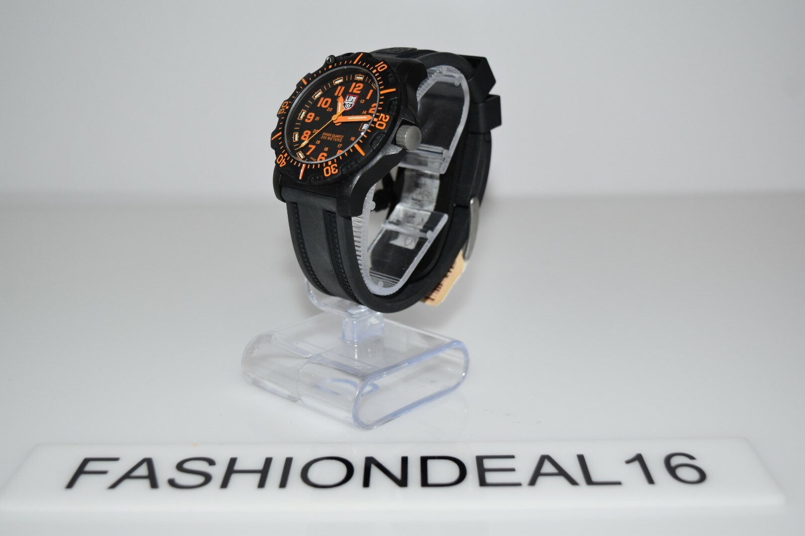 New Luminox Men's 8800 OPS Carbon Series Black Orange 8819.GG Watch | eBay