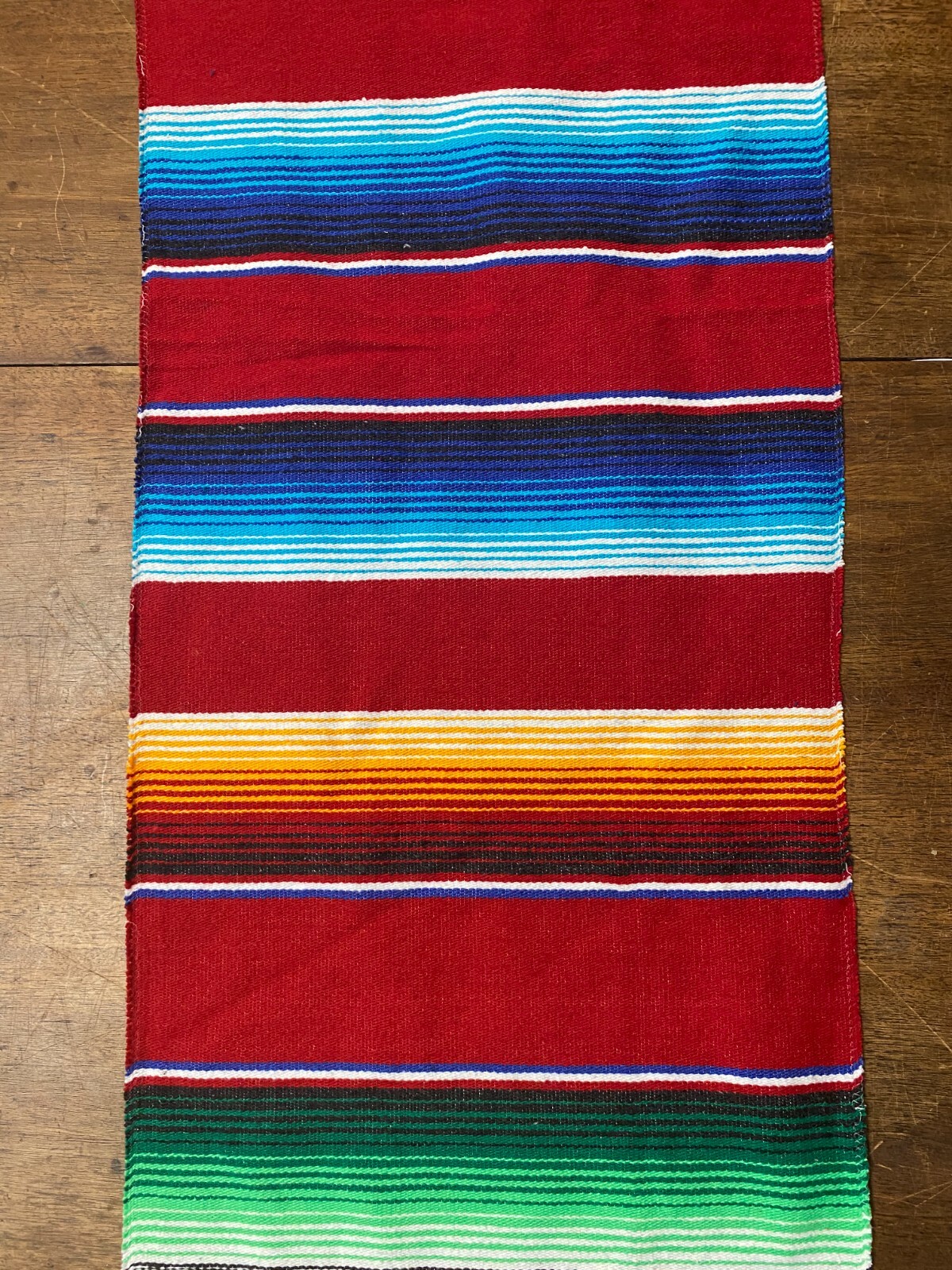 Mexican Sarape Table Runner 81"X14" 1st quality XLARGE ,Saltillo ...