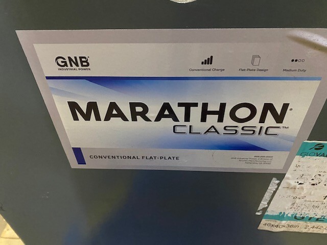 GNB Marathon Classic Forklift Battery M2601812515B, 18 Cells, 36.0 V ...