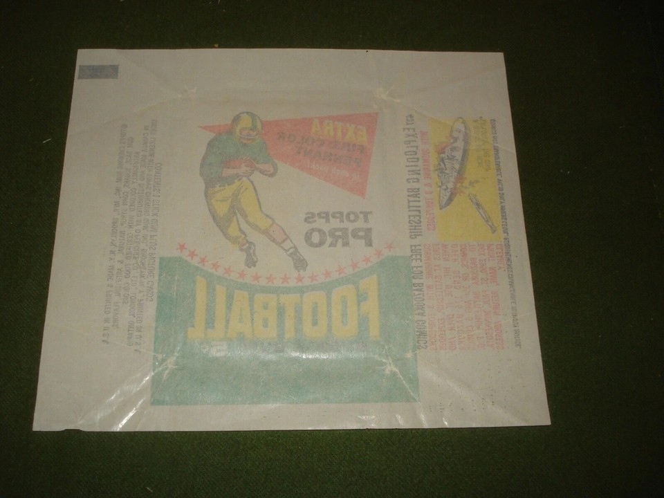 1964 Topps Football 5 cent Wax Wrapper No Tears TOUGH! | eBay