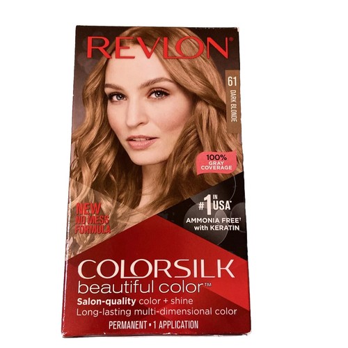 Revlon Color Silk Salon Quality Permanent Hair Color 61 Dark Blonde NIB ...