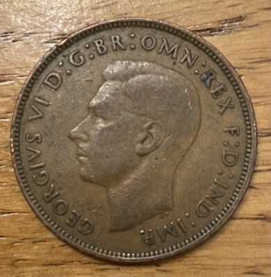 1945 GEORGIVS VI D G BR OMN REX F D IND IMP ONE PENNY-GREAT BRITAIN | eBay
