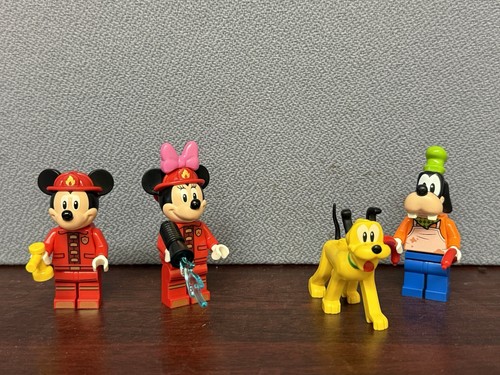 Lego Minifigure Lot Of Goofy Pluto Mickey And Minnie Set 10776 Fireman ...