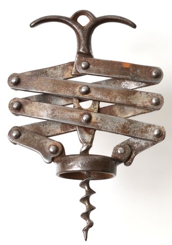 Antique French Perille Lazytongs Corkscrew | eBay