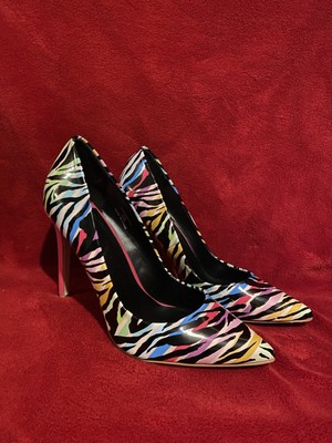 Faith Vibrant Multicoloured Animal Print Shoes High Heels Stilettos UK ...