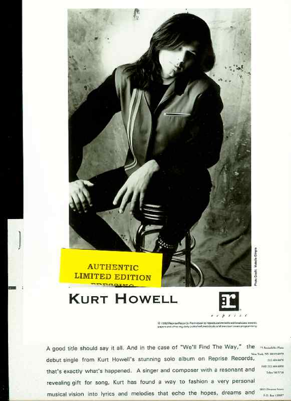 kurt howell s/t press kit 1992 | eBay