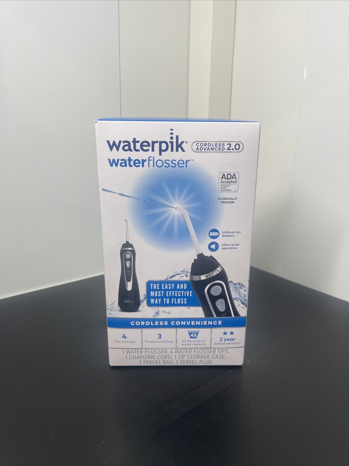 Waterpik Cordless Advanced 2.0 Water Flosser - Black - WP-582CD (1763 ...