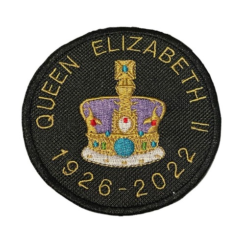 Queen Elizabeth Coronation Crown 1926 - 2022 Embroidered Sew/Iron on ...