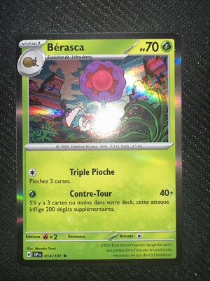 Carte Pokemon Berasca 014/191 Holo EV08 Étincelles Déferlantes Neuve VF ...