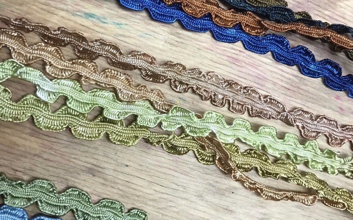 ric rac rayon ombre 1/4" ricrac hand dyed 1yd made in USA | eBay