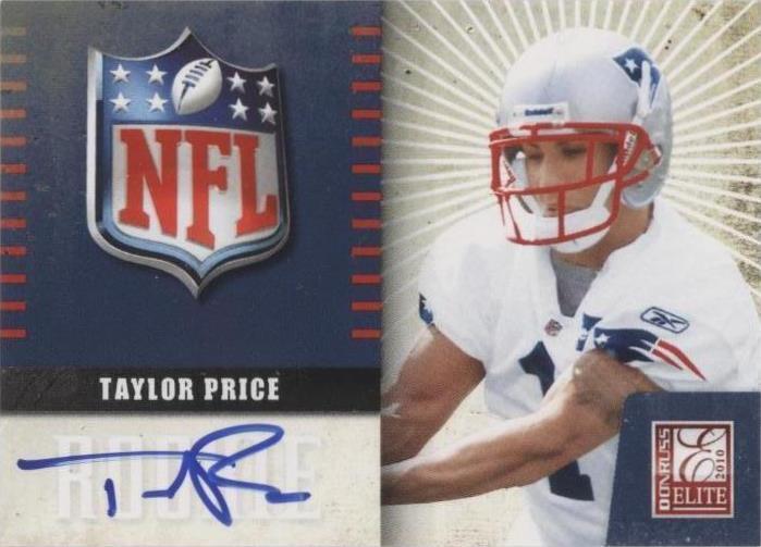 2010 Donruss Elite - Nfl Shield Taylor Price #33 Signatures (AU, RC ...