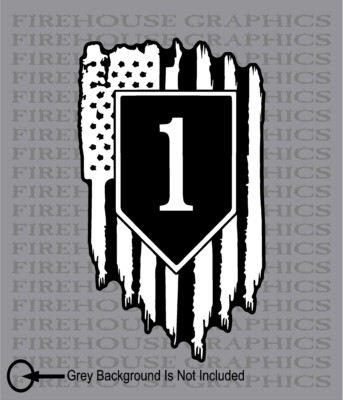 1st Infantry Division Big Red One US Army American flag sticker | eBay