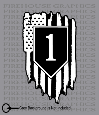 1st Infantry Division Big Red One US Army American flag sticker | eBay