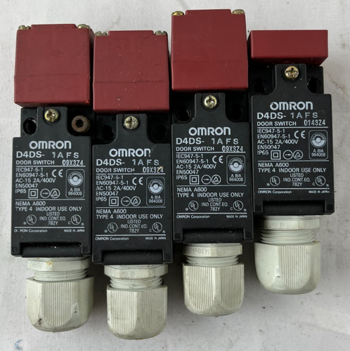 LOT 4x Omron D4DS-1AFS Safety Door Switches USED WORKING Japan IEC947-5 ...