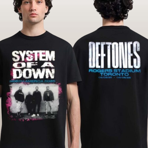 Soad X Deftones at Rogers Stadium September 3 And 5 2025 Two Sided T ...