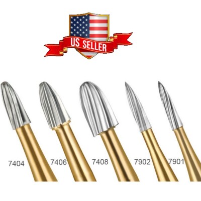 Trimming & Finishing gold carbide burs with blades Friction Grip ...