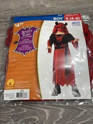 New Halloween Costume Red Devil Boy S 4-6 HL | eBay