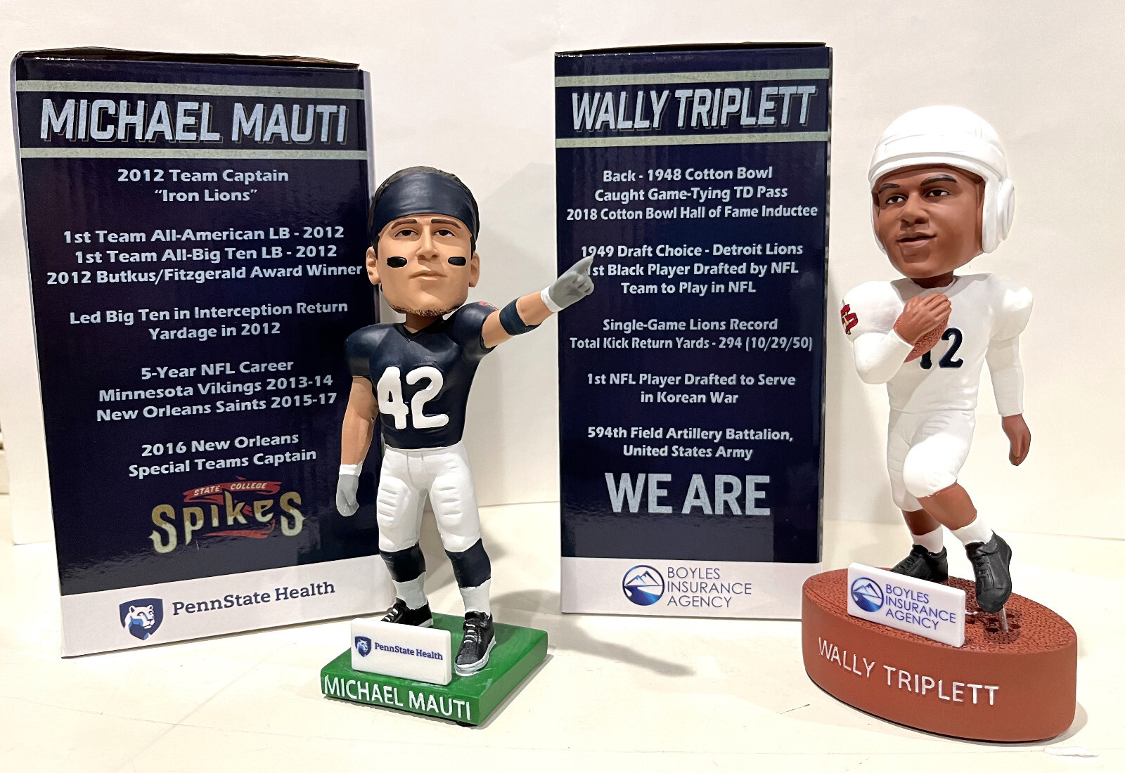 Michael Mauti and Wally Triplett 2022 Penn State College Spikes ...