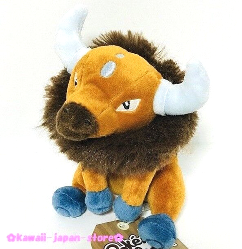 Pokemon Center Original Pokemon fit Plush Doll Tauros w/Paper Tag 13cm ...