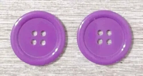 large plastic plastic sewing buttons 4 holes 1 inch 25mm 2pc set new | eBay