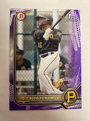 Rodolfo Nolasco 2022 Bowman Prospects Purple /250 Pittsburgh Pirates | eBay