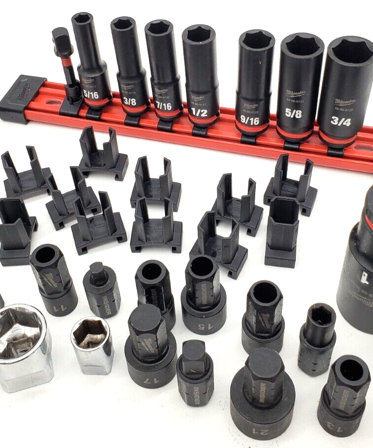 Milwaukee Shockwave Socket Sets with Adapters & Extractors-ETC #110 | eBay