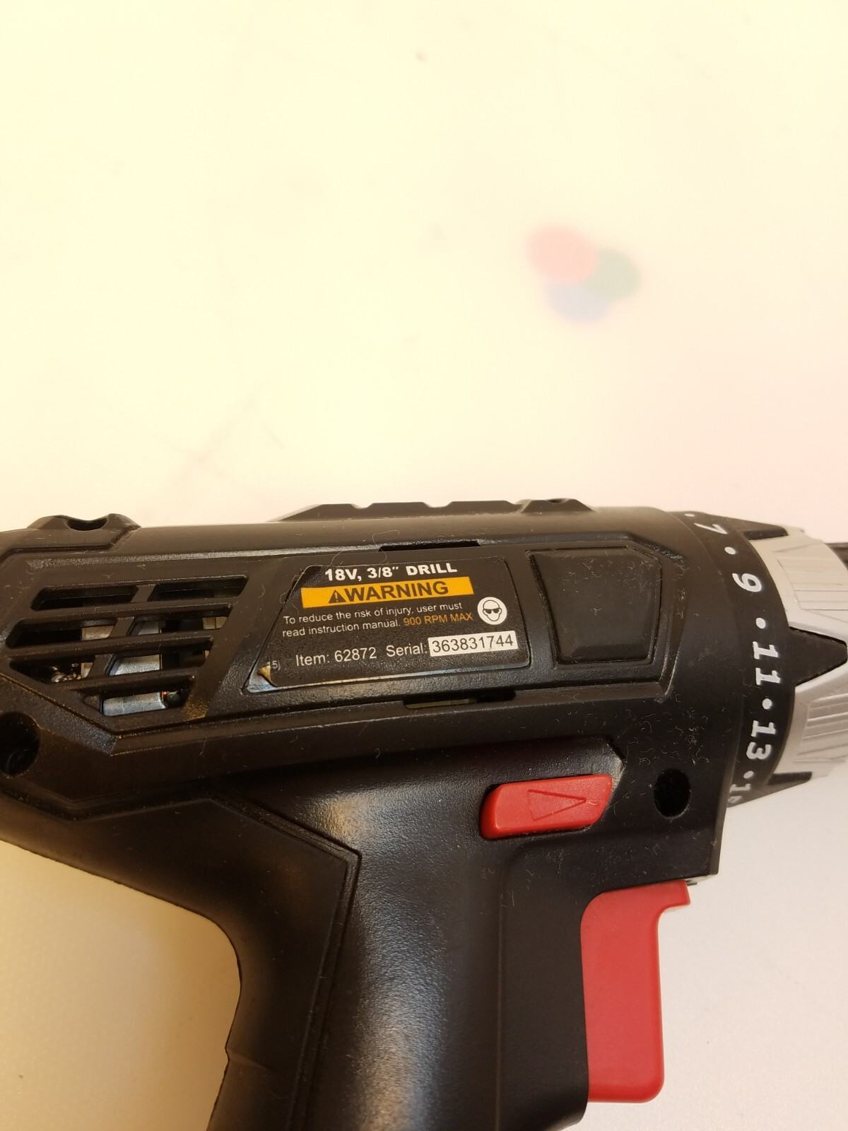 Drill Master 18V Cordless 3/8" Drill Driver Drillmaster 62872 no ...