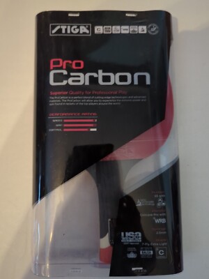 New Stiga Pro Carbon Ping Pong Table Tennis Racket Paddle Great price ...
