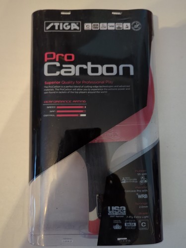 New Stiga Pro Carbon Ping Pong Table Tennis Racket Paddle | eBay