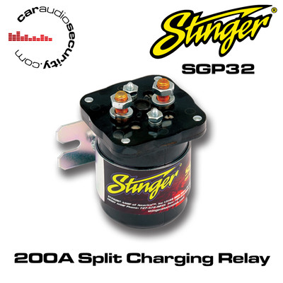 Stinger SGP32 High Current 200 Amp Split Charging Relay Battery ...