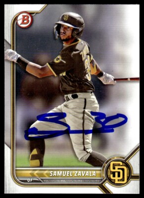 2022 Bowman Draft Baseball Samuel Zavala Auto San Diego Padres #BD-98 ...