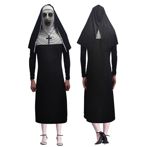 The Horror Scary Nun Valak Cosplay Costume Mask for men women Conjuring ...