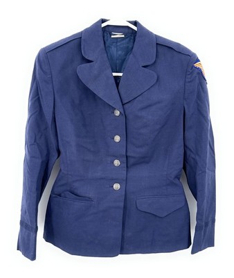 Women's Us Air Force Usaf Service Dress Coat Jacket Uniform Blue Size ...