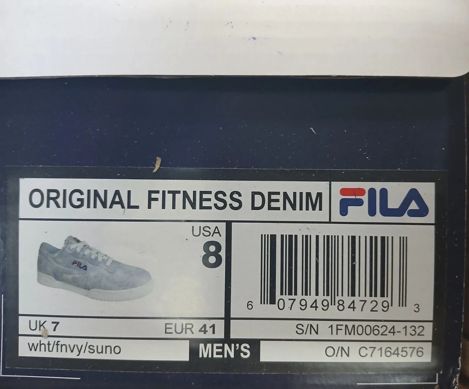 Classic Fila Original Fitness Blue Denim Mens Shoes Size Variations | eBay