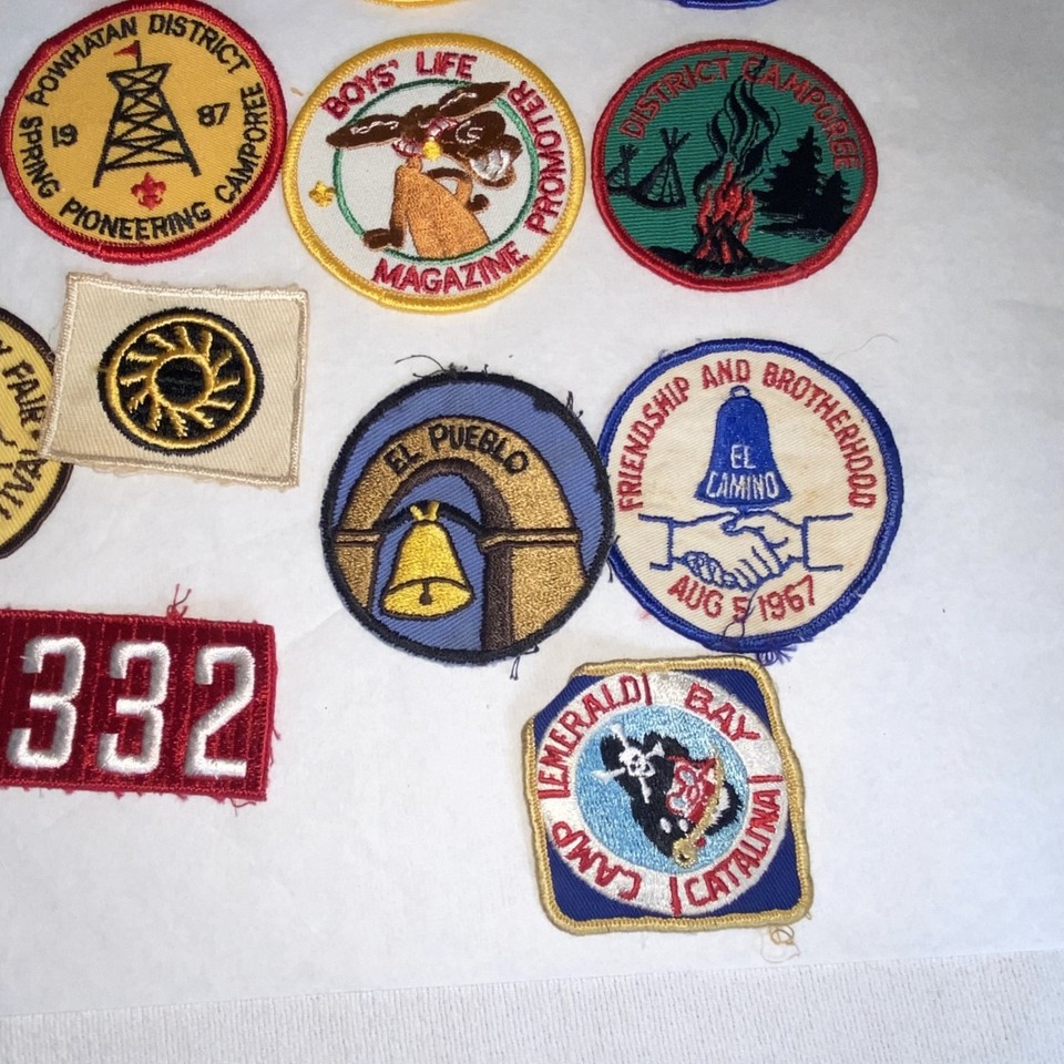 Lot of 47 VTG BSA Scout Patches Rare COUNIL AWARD WORLD SCOUTING MORE ...
