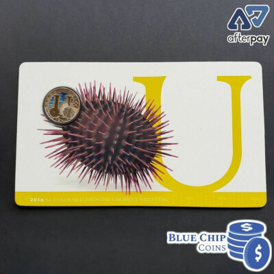 2016 UNC $1 ALPHABET 'U' UNDERSTANDING UNIQUE URCHIN COLOURED COIN ON ...