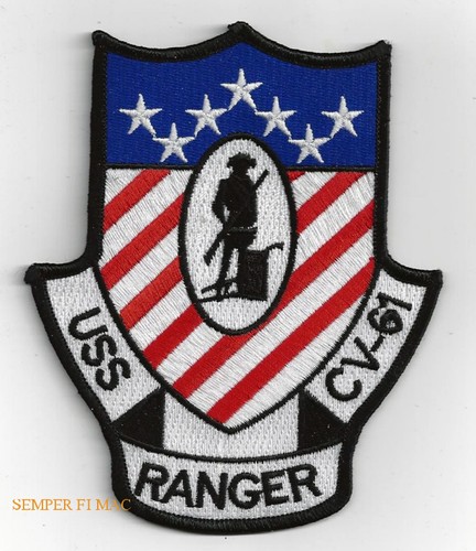 USS RANGER CVA-61 HAT PATCH AIRCRAFT CARRIER CV US NAVY PIN UP VET GIFT ...