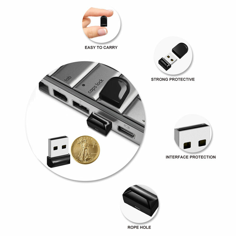 5 Pack Lot Mini USB 2.0 Flash Drive Memory Stick 64GB 32GB 16GB 8GB 4G ...