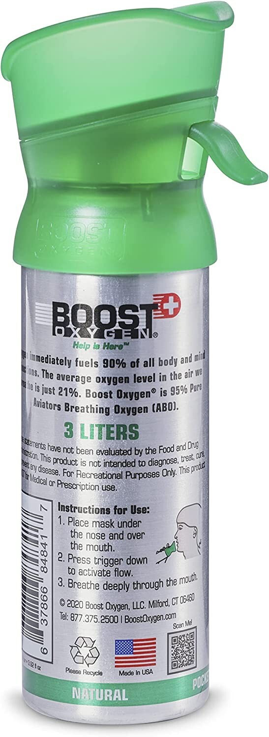 Boost Oxygen Natural Pure Oxygen Canister, 5 Liter - 4 Pack for sale ...