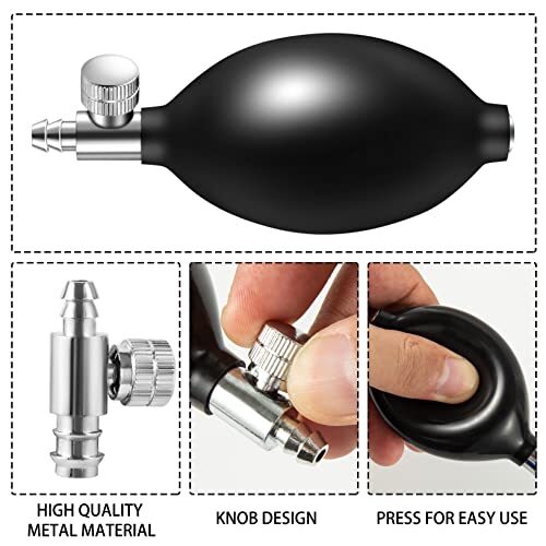 3pcs Blood Pressure Latex Bulb Replacement Inflation Bulb Pump Hand ...